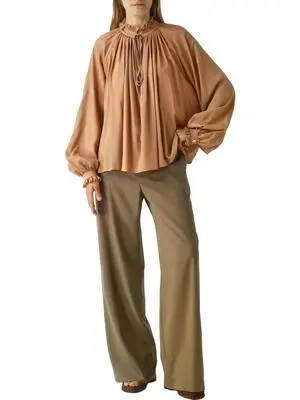PT TORINO Wide-leg Elasticated Waist Trousers - Brown