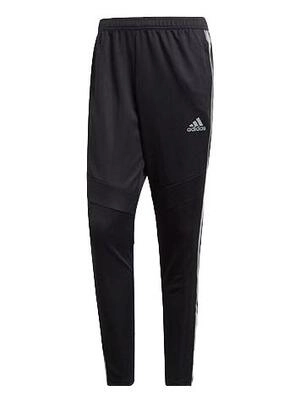 Adidas Tiro19 Pnt Stripe Printing Sports Long Pants Black Gray - Blackgray
