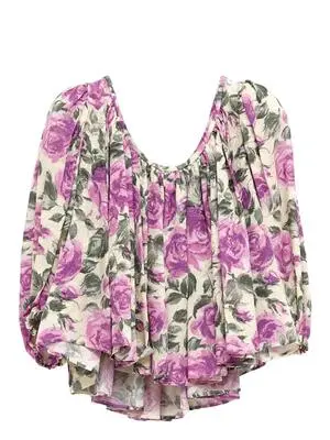 Chloé Printed Silk Top - Multicolor