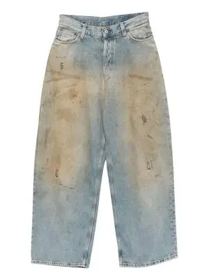 Acne Studios Blue Cotton Denim Jeans - Multicolor