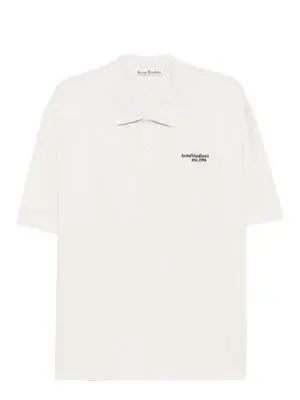 Acne Studios Logo Cotton Polo Shirt - Multicolor