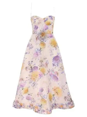 Zimmermann Luna Midi Dress - Multicolor