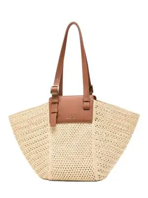 Loewe Hammock Raffia Bag - Multicolor