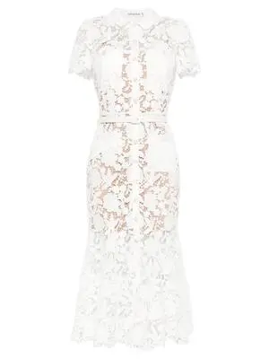SELF-PORTRAIT Lace Midi Dress - Multicolor