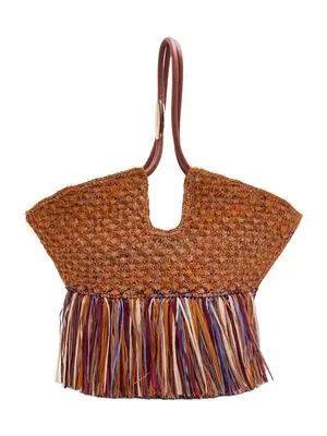 Zimmermann Goldentime Raffia Tote - Multicolor