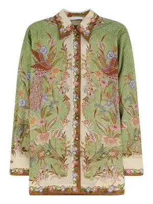 Zimmermann Indra Silk Shirt - Multicolor