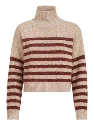 Brunello Cucinelli Wool And Cashmere Turtleneck Jumper - Multicolor