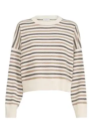 Brunello Cucinelli Striped Cashmere Sweater - Multicolor