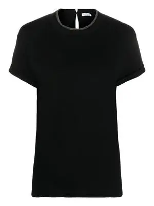 BRUNELLO CUCINELLI BRUNELLO CUCINELLI Embellished Cotton Blend T-Shirt