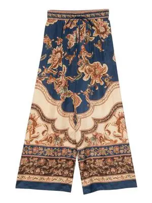 Zimmermann Aster Printed Silk Habutae Trousers - Multicolor