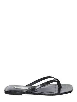 TOTEME Leather Flat Thong Sandals - Multicolor