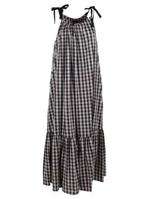 Max Mara Cotton And Ramie Dress - Blue