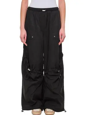 Attico Nylon Wide Leg Trousers - Multicolor