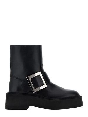 ROGER VIVIER Buckled Platform Boots - Multicolor