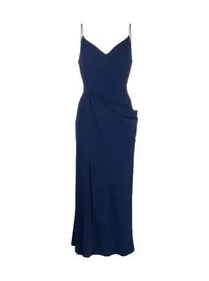 ALEXANDER MCQUEEN ALEXANDER MCQUEEN Asymmetrical Ruched Midi Dress