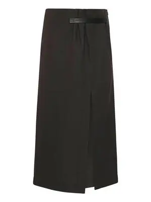 JW Anderson Long Skirt With Strap Detail And Slit - Multicolor