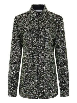 Rabanne Black Applique Long Sleeve Shirt - Multicolor