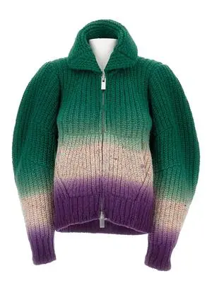 SACAI SACAI Tie-Dye Wool Knit Blouson