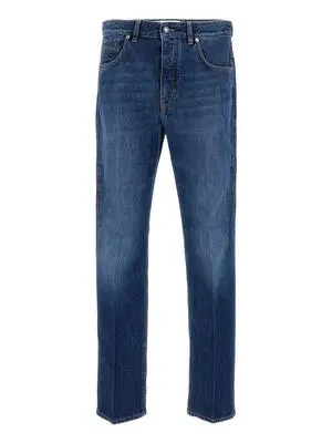 Givenchy GIVENCHY Straight Leg Jeans With Embroidered Logo Multicolor