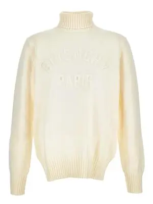 Givenchy GIVENCHY High Neck Sweater With Embossed Logo Multicolor