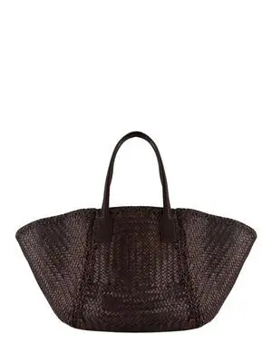 Dragon Diffusion Woven Top Handle Bag - Multicolor