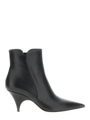 GIANVITO ROSSI Vitello Glove Ankle Boots - Multicolor