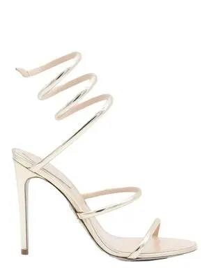 Rene Caovilla Metallic Stiletto Sandals - Multicolor