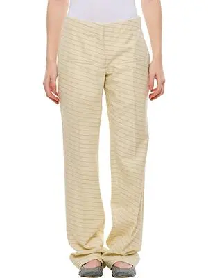 JW Anderson Cream Striped Straight Leg Trousers - Multicolor