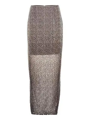 ROTATE BY BIRGER CHRISTENSEN Sequined And Beaded Pencil Skirt - Multicolor