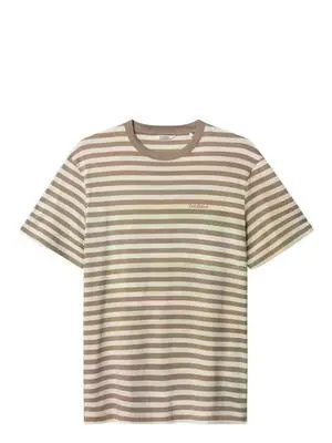 GABBA Gabdune Logo-print Striped T-shirt - Neutrals