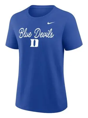 Nike Duke Script Mantra Logo College T-shirt - Blue
