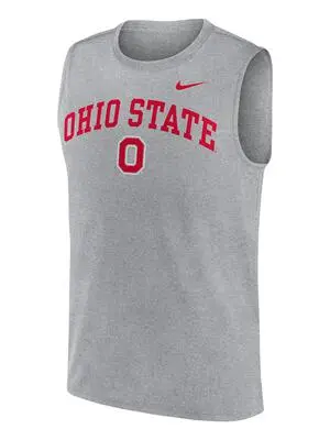 Nike Ohio State Primetime Arch Legend Muscle Tank Top - Grey