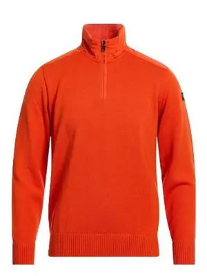 Paul & Shark Virgin Wool Half-zip Sweater - Orange