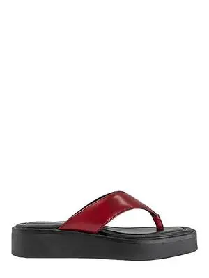VAGABOND SHOEMAKERS Danya Platform Leather Sandals - Red