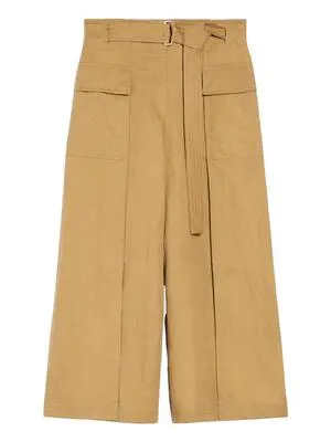 Max Mara Belted Casual Pants - Nude
