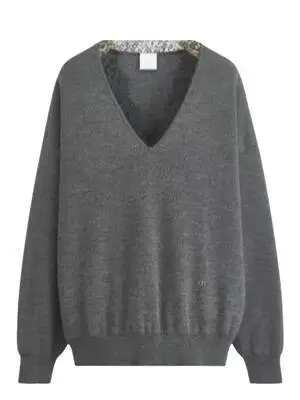 DIOR Dior Christian Lace Embellished Knitted Jumper