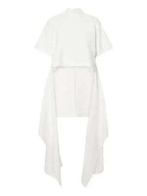 ALAÏA Alaïa Asymmetrical Cotton-Blend Jersey T-Shirt