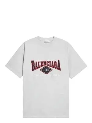 Balenciaga Balenciaga BB Authentic Jersey Apparel T-Shirt Light Grey