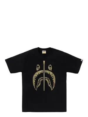 A BATHING APE Bitmap Shark Tee - Black