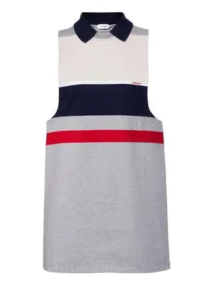 Versace Striped Cotton Jersey Polo Dress - Multicoloured