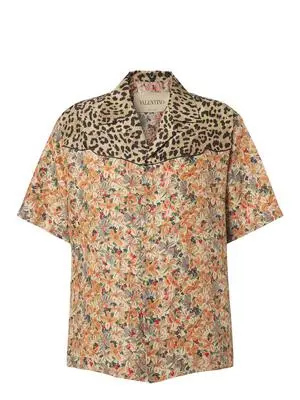 Valentino Garavani Printed Silk Bowling Shirt - Multicoloured
