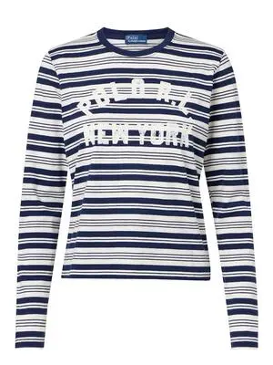 Polo Ralph Lauren Striped Cotton T-shirt - Blue