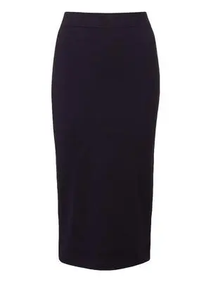 Max Mara Knitted Pencil Skirt - Blue