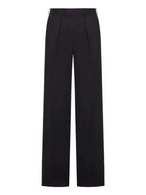 TOM FORD Pinstriped Tailored Wool Trousers - Black