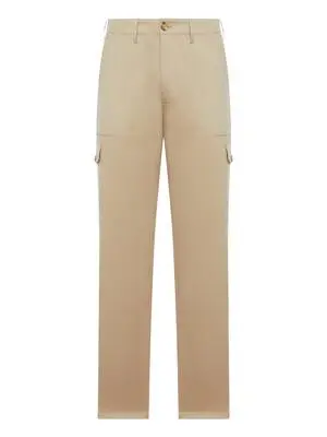 Etro ETRO Stretch Cotton Cargo Pants In Dove Grey Multicolor