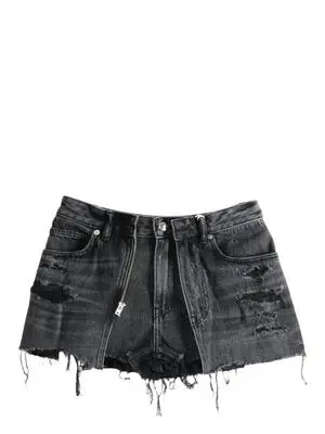 Alexander Wang Distressed Double Layer Pant - Grey Aged