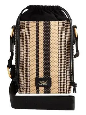 Kith Striped Raffia Drawstring Pouch - Radiant