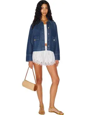 REFORMATION Everton Denim Jacket - Blue