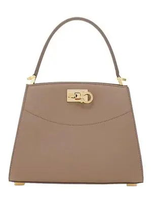 FERRAGAMO Studio Box Bag - Warm Taupe
