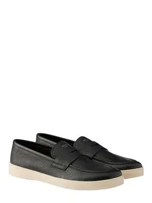 Prada Leather Loafers - Black